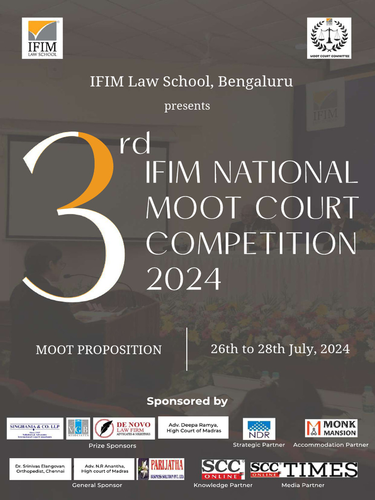 Moot-Proposition-3rd-IFIM-NMCC | PDF | E Commerce | Sales
