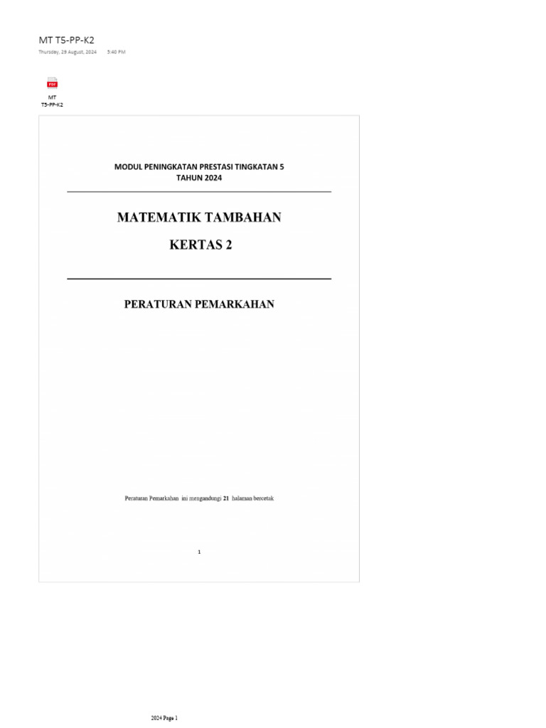 MT T5-PP-K2 Document 2024 | PDF
