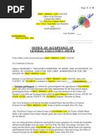 10-Notice of Appointment of Executor of Estate | PDF | Common Law | Justice