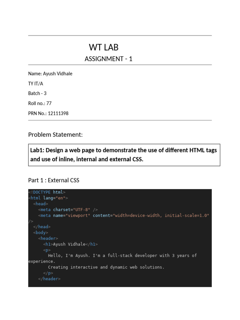 LAB_1 | PDF | Java Script | Internet LAB_1 | PDF | Java Script | Internet