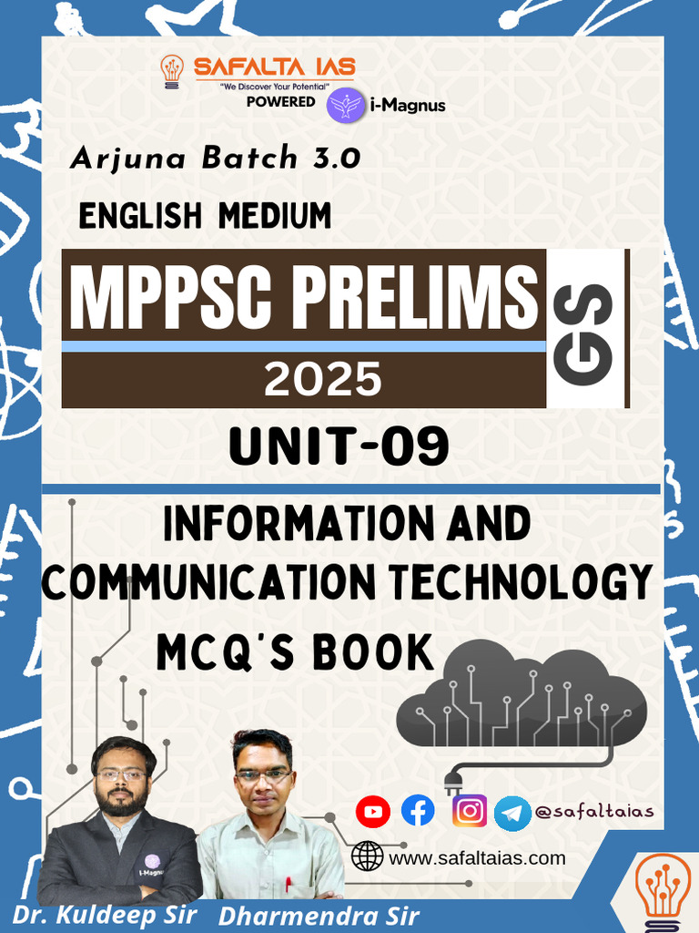 UNIT 9 Information and Communication Technology MCQ S BooK | PDF | Computer Data Storage ...