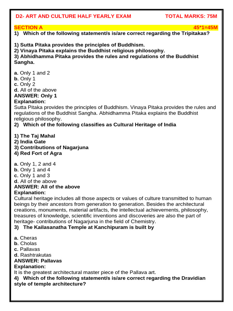 D2-History, Art and Culture | PDF