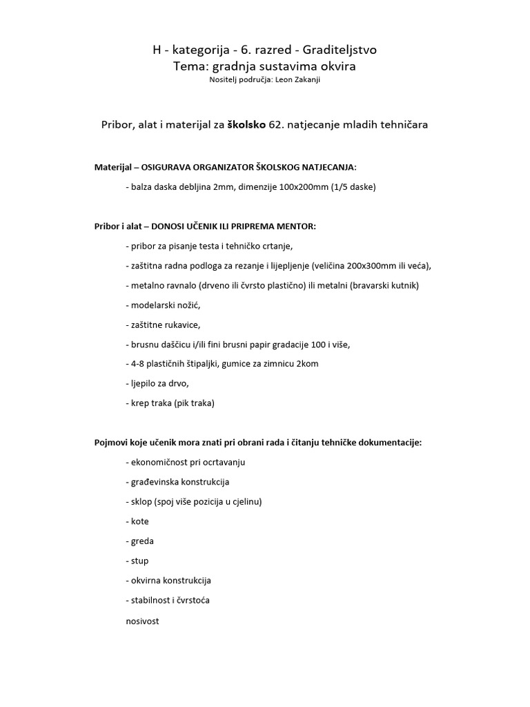 62 NMT SK Graditeljstvo Pribor Alat I Materijal | PDF