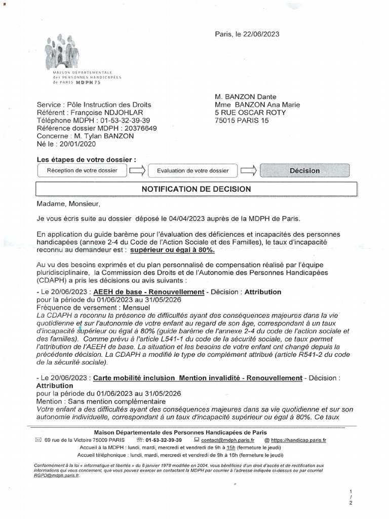 MDPH 2023-2026 | PDF