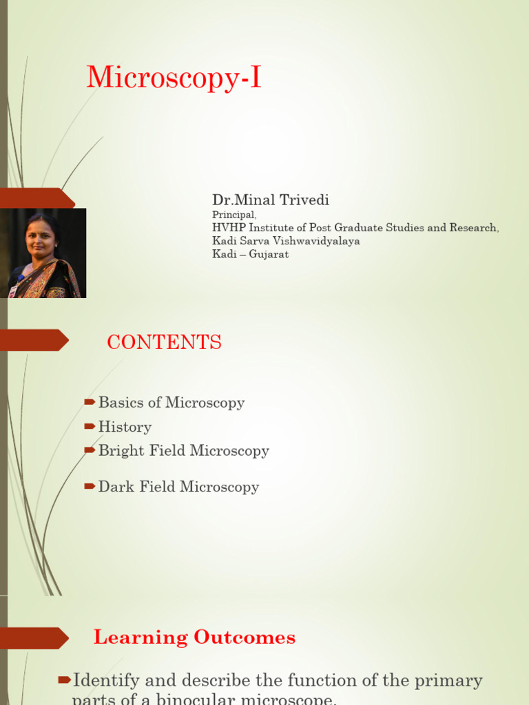 Module - 2 Unit - 1 Microscopy-1 | PDF | Angular Resolution | Microscope