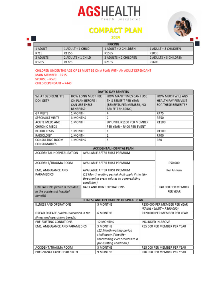 2024 Compact Health Plan Pricing Details | PDF | Emergency Medical ...