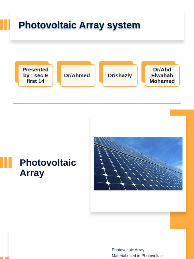 Photovoltaic Array System | PDF | Photovoltaics | Photovoltaic System