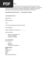 Letter For Job Application Class 12 Format | PDF | Business