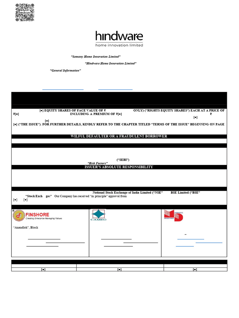 Right Issue Document | PDF | Stocks | Audit