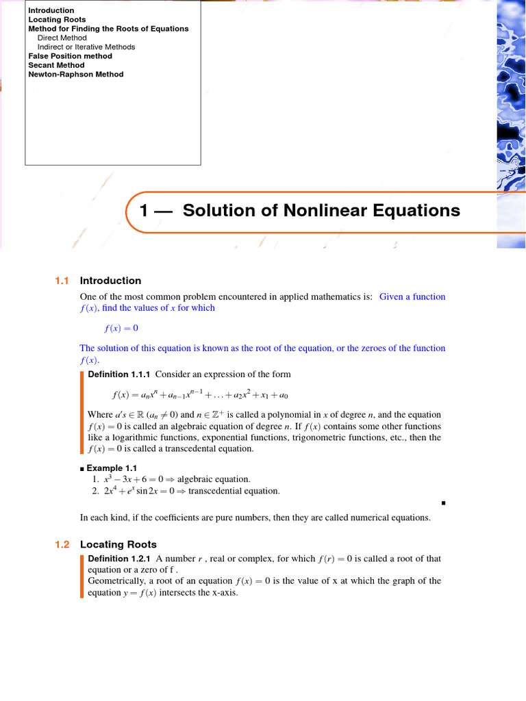 numerics_all | PDF | Matrix (Mathematics) | System Of Linear Equations