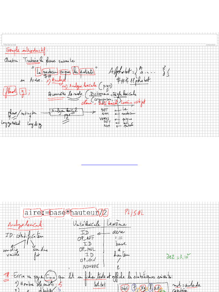 1 Cours - Compilation - Partie 1 | PDF