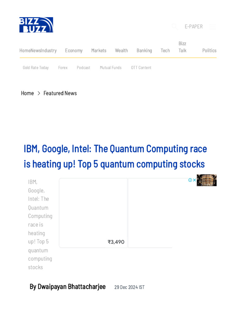 IBM, Google, Intel - The Quantum Computing Race Is Heating Up! Top 5 ...