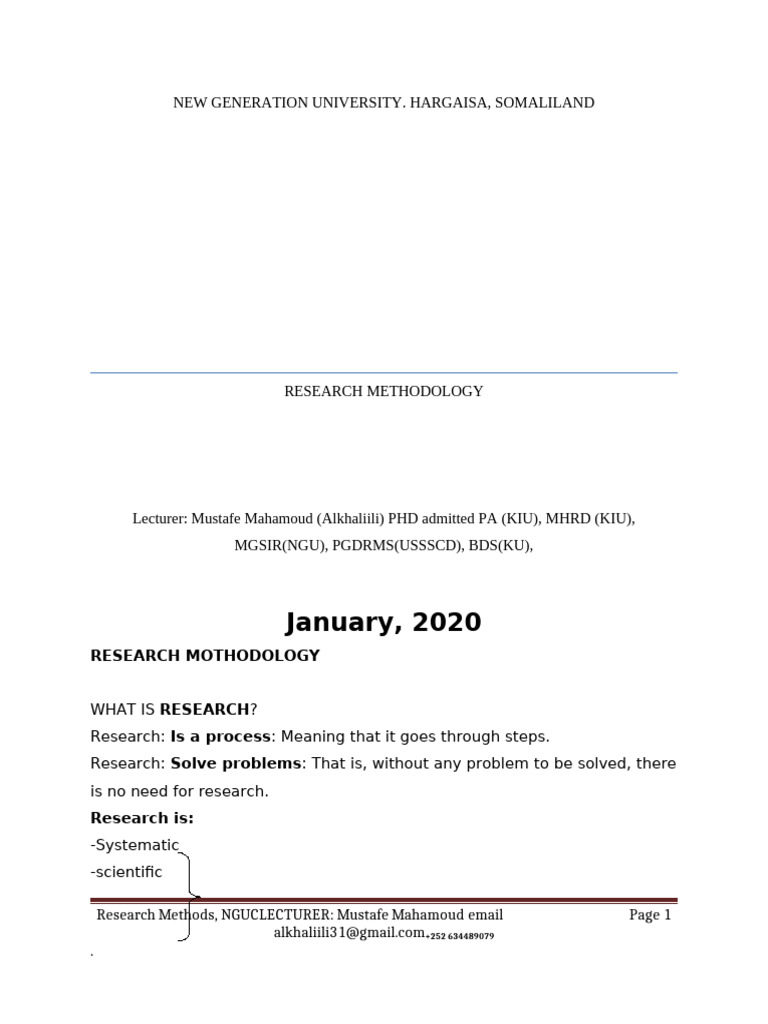 Masters Research Note Book | PDF | Hypothesis | Methodology