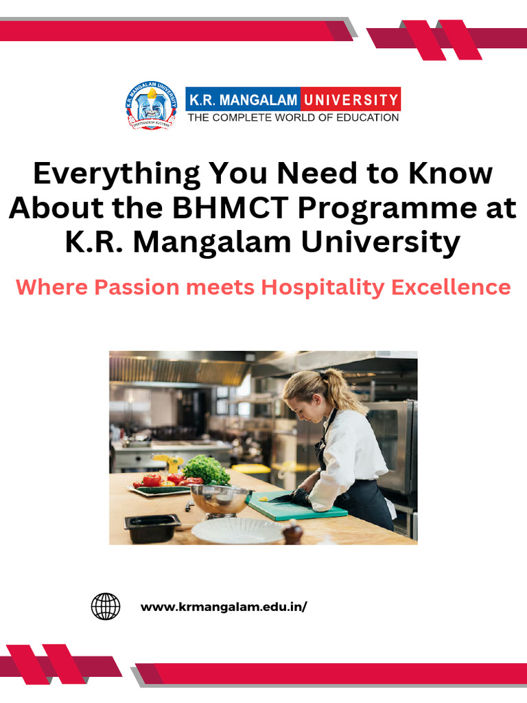 Everything You Need to Know About the BHMCT Programme at K.R. Mangalam ...