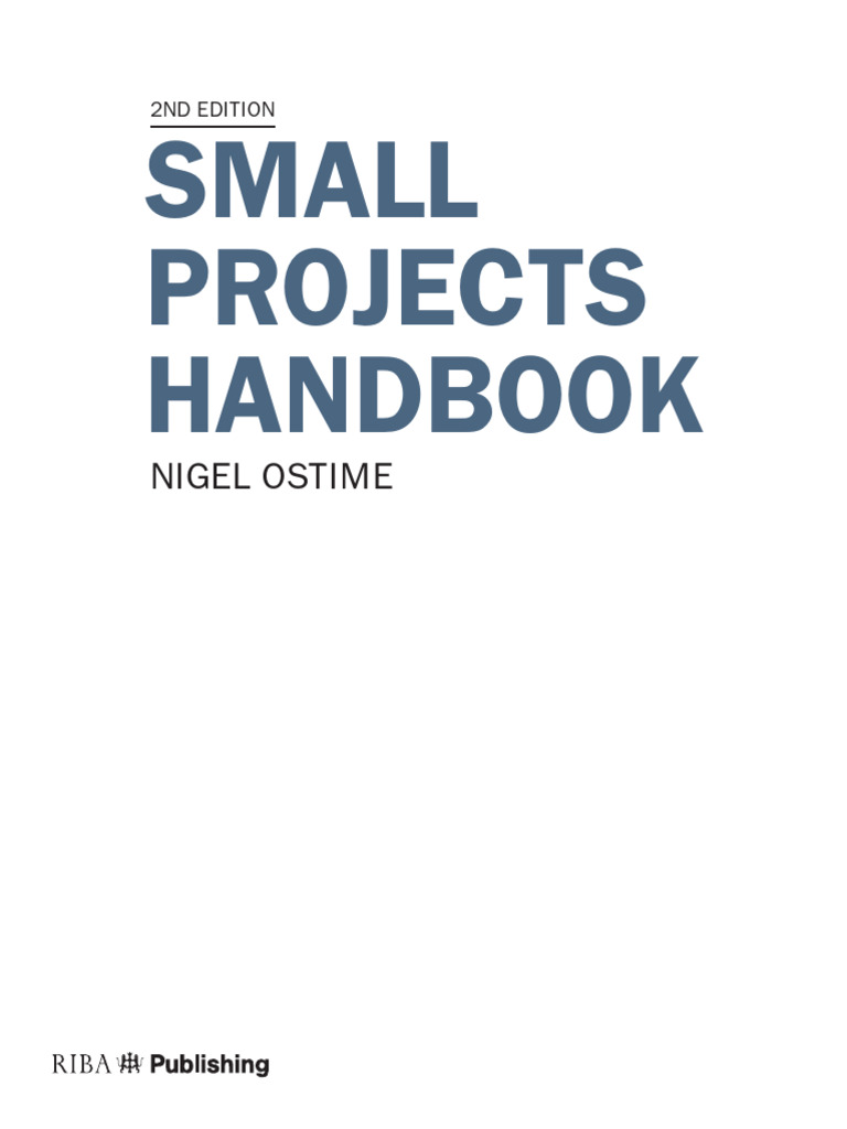 Small Projects Handbook | PDF | Specification (Technical Standard ...