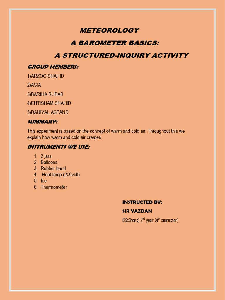 Meteorology Front Page | PDF