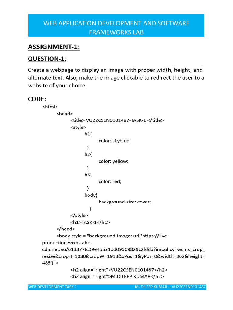 Web Development Assignment Tasks | PDF | World Wide Web | Internet & Web