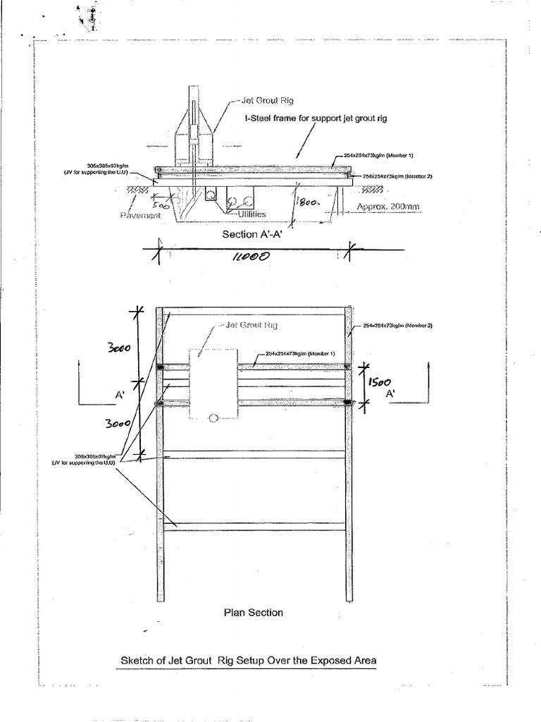Jet Grout Platform Calculation | PDF