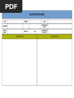 Technical Signoff Sheet Overview | PDF
