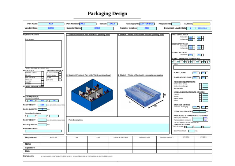 Returnable Packaging Design | PDF | Packaging And Labeling | Supply ...