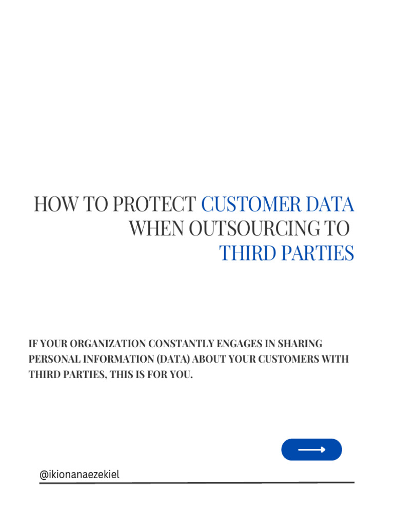 How To Protect Data When Outsourcing To Third Parties | PDF ...