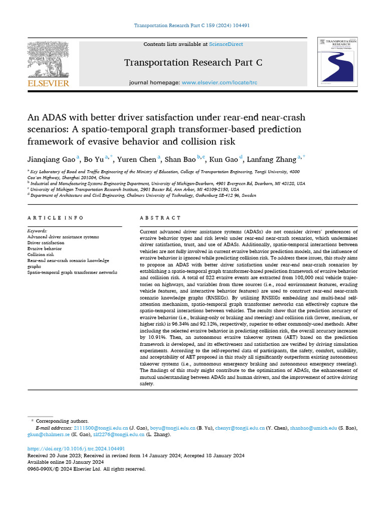 ADAS With Better Driver Satisfaction | PDF | Traffic Collision ...