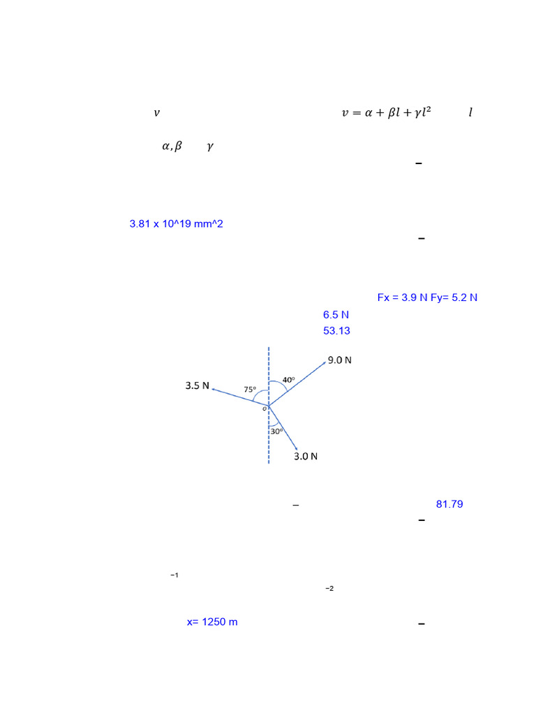 Midterm Physics Merged 2021-2023 | PDF | Force | Velocity