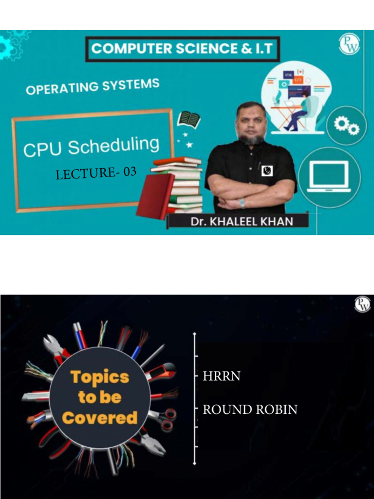 ## CPU Scheduling 03 Class Notes Parakram GATE 2024 Computer Science | PDF