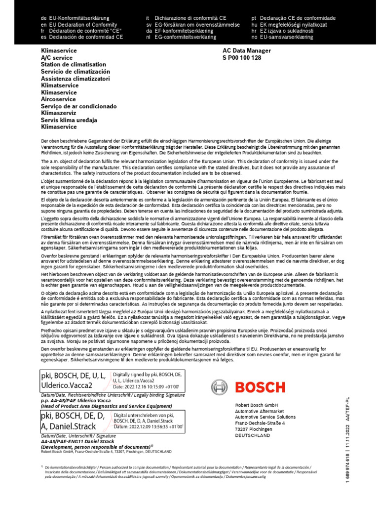 Pki, BOSCH, DE, D, A, Daniel - Strack | PDF