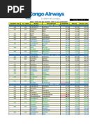 Weekly Flight Schedule for UNHAS DRC | PDF | Aviation