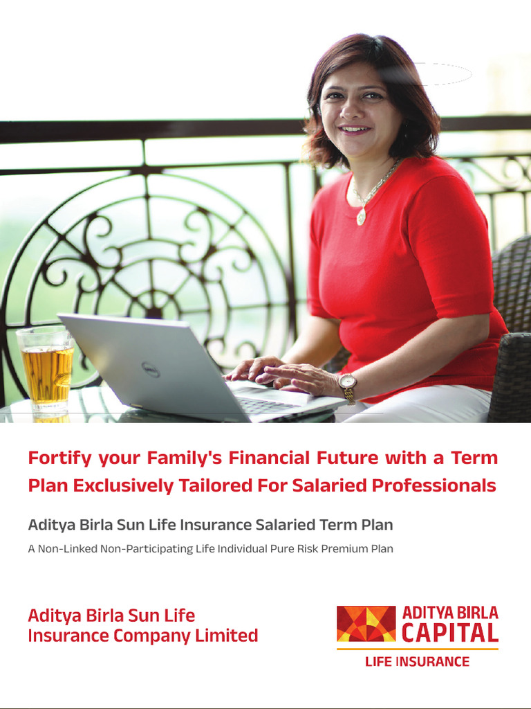 ABSLI Salaried Term Plan V02 Brochure Web Version 707341271c | PDF | Insurance | Tax Deduction