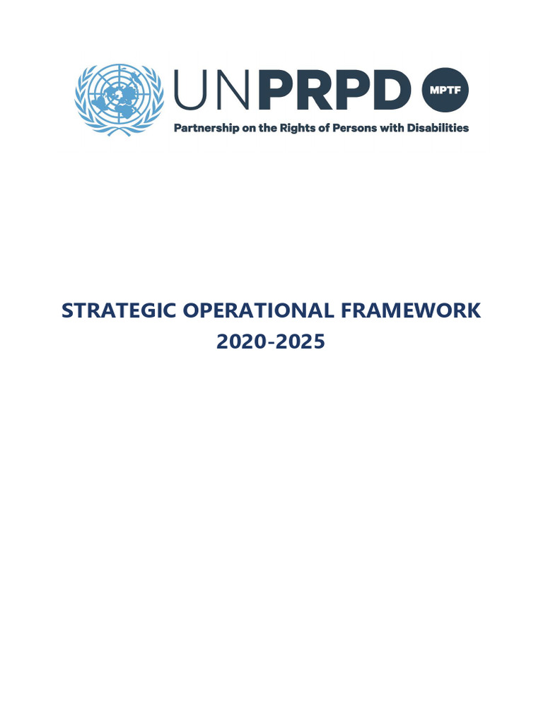 Strategic and Operational Framework 2020-2025 | PDF | Social Exclusion ...