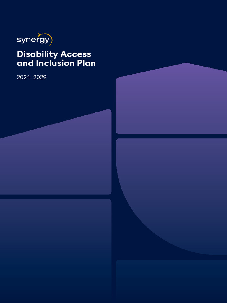 Synergy - Disability Access and Inclusion Plan - 2024-2029 | PDF ...