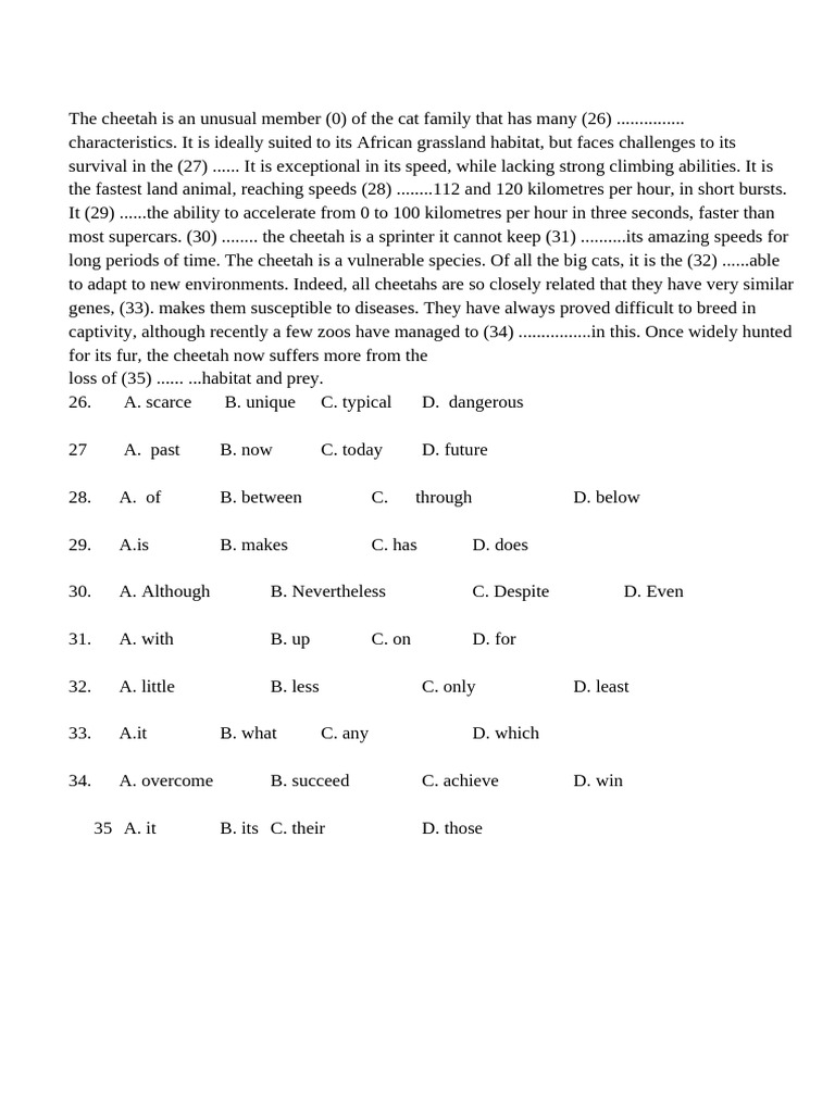 FORMAT FOR GENERAL ENGLISH 1,2,3,4 | PDF