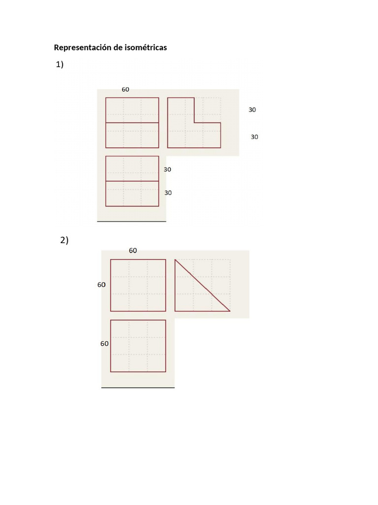 Representación de Isométricas | PDF