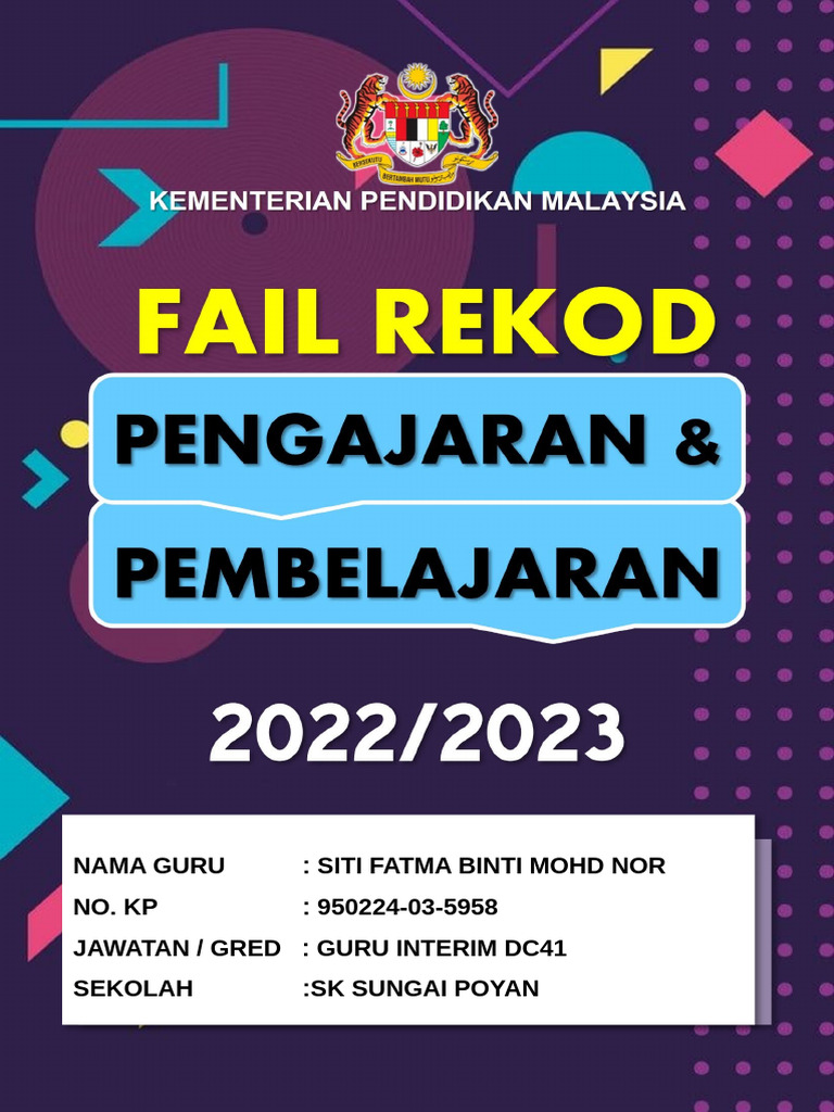 Kandungan Fail Rekod Mengajar 2022-2023-1 | PDF