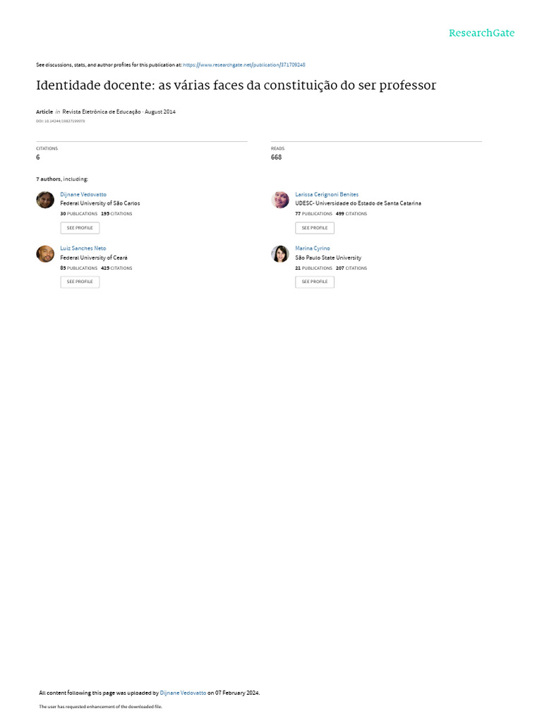 Identidade Docente As Varias Faces Da Constituicao Do Ser Professor