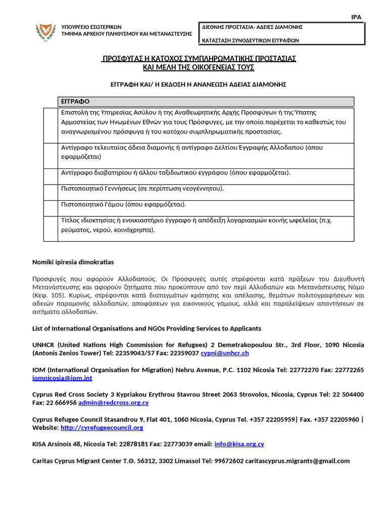 Ipa - Check List - El 23 - 12 | PDF