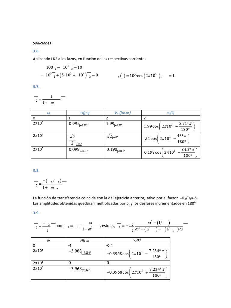 Soluciones EJ T3-2, 3 23-24 | PDF | Electricidad | Telecomunicaciones