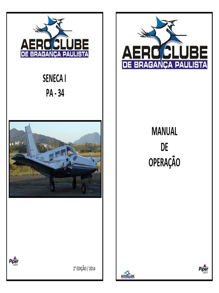Poh - Piper Pa-34 - Seneca - PT-BR | PDF | Trem de pouso | Flap ...
