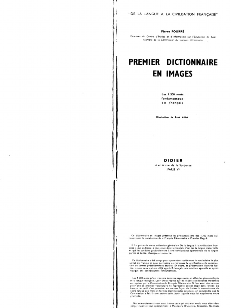 Premier Dictionnaire en Images (PDFDrive) | PDF