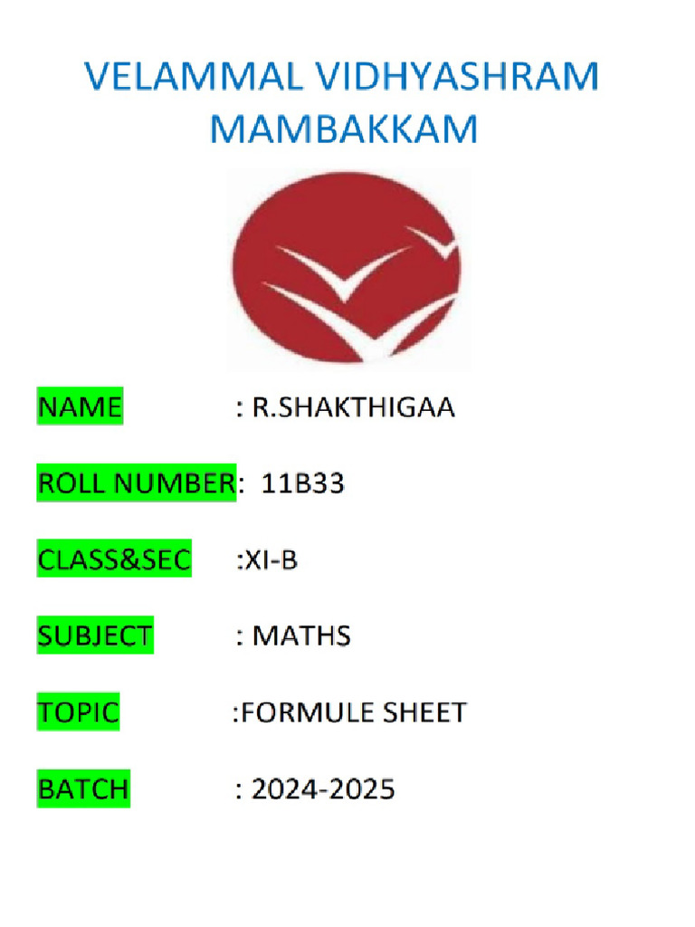 Math Formula Sheet Pdf 3742