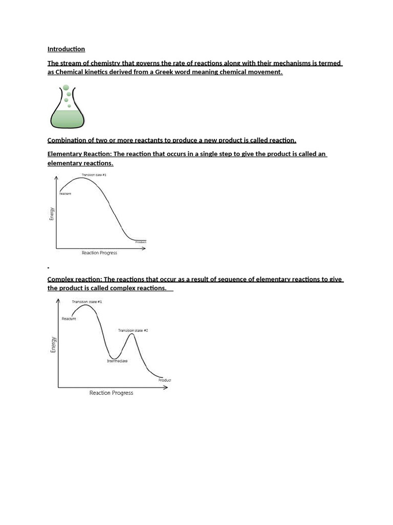 Chemical kinetics notes | PDF | Reaction Rate | Activation Energy