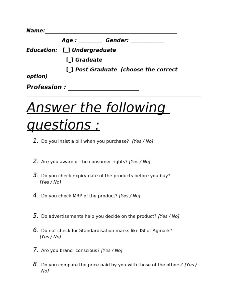 Answer The Following Questions:: Profession | PDF