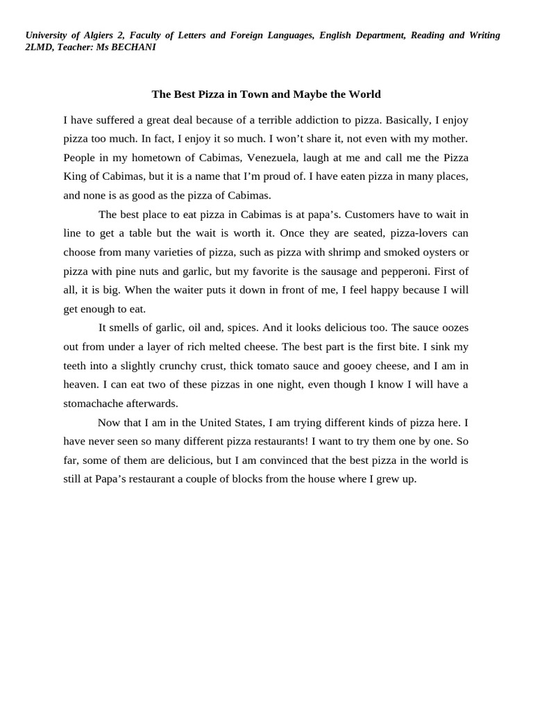 Descriptive Reading 1 | PDF