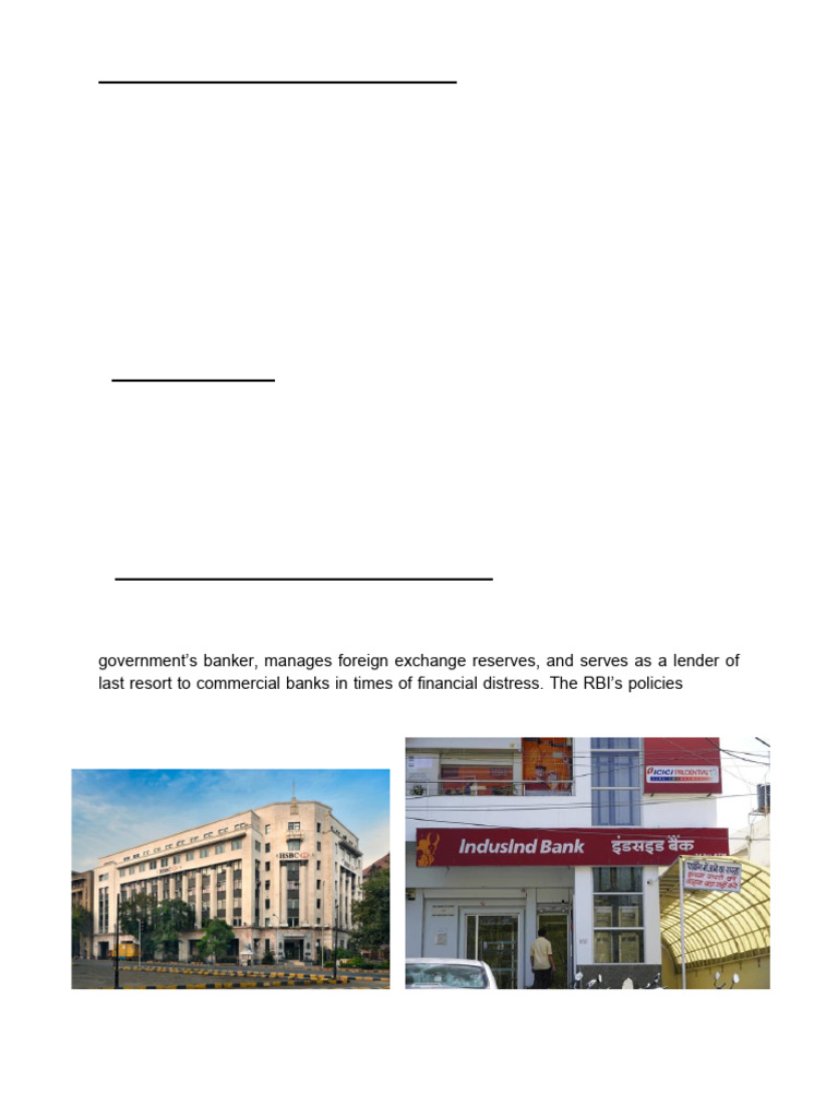 Overview of Indian Banking System | PDF | Banks | Reserve Bank Of India