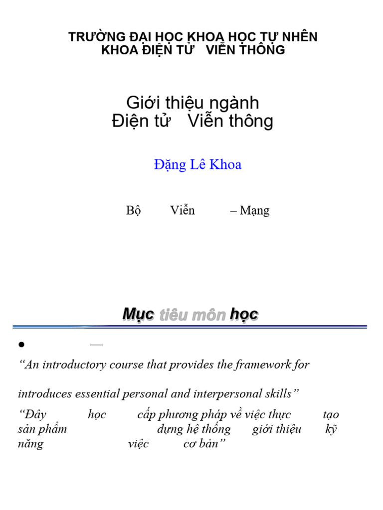 Chuong 1 - Gioi Thieu - 2024 | PDF