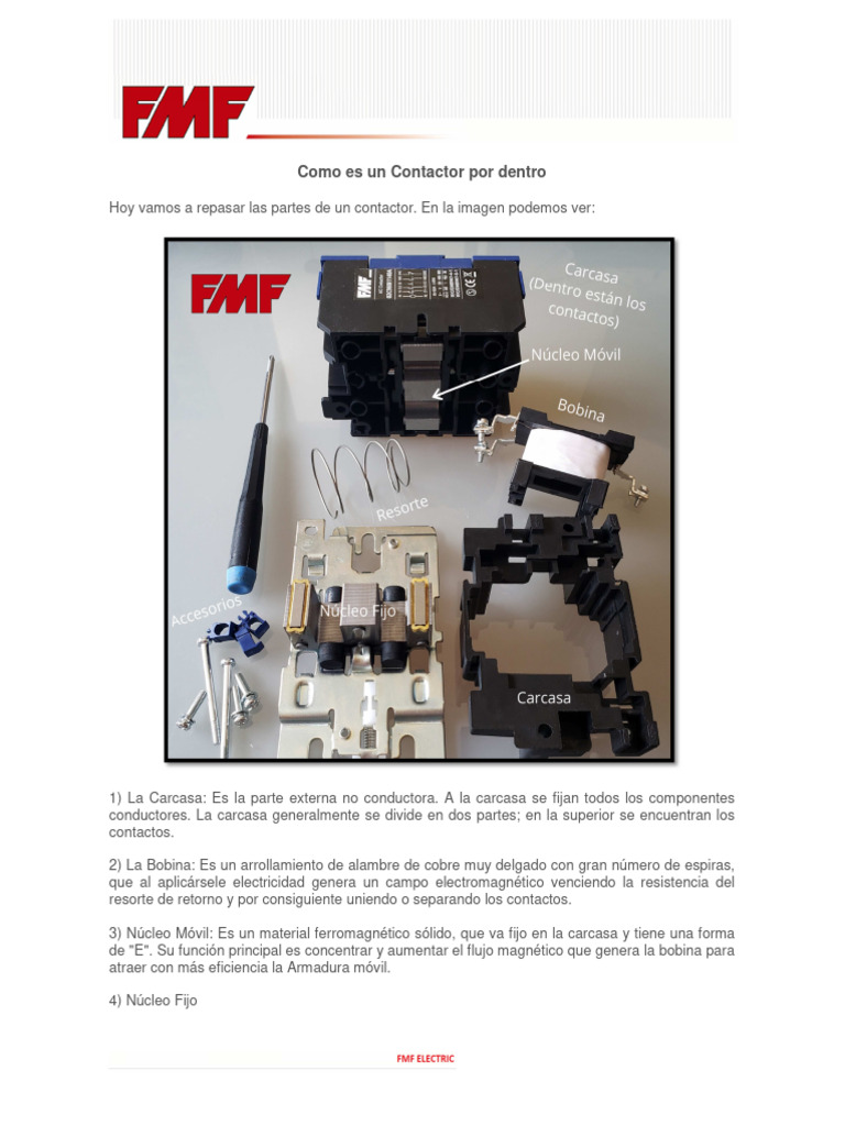Como Es Un Contactor Por Dentro - FMF | PDF