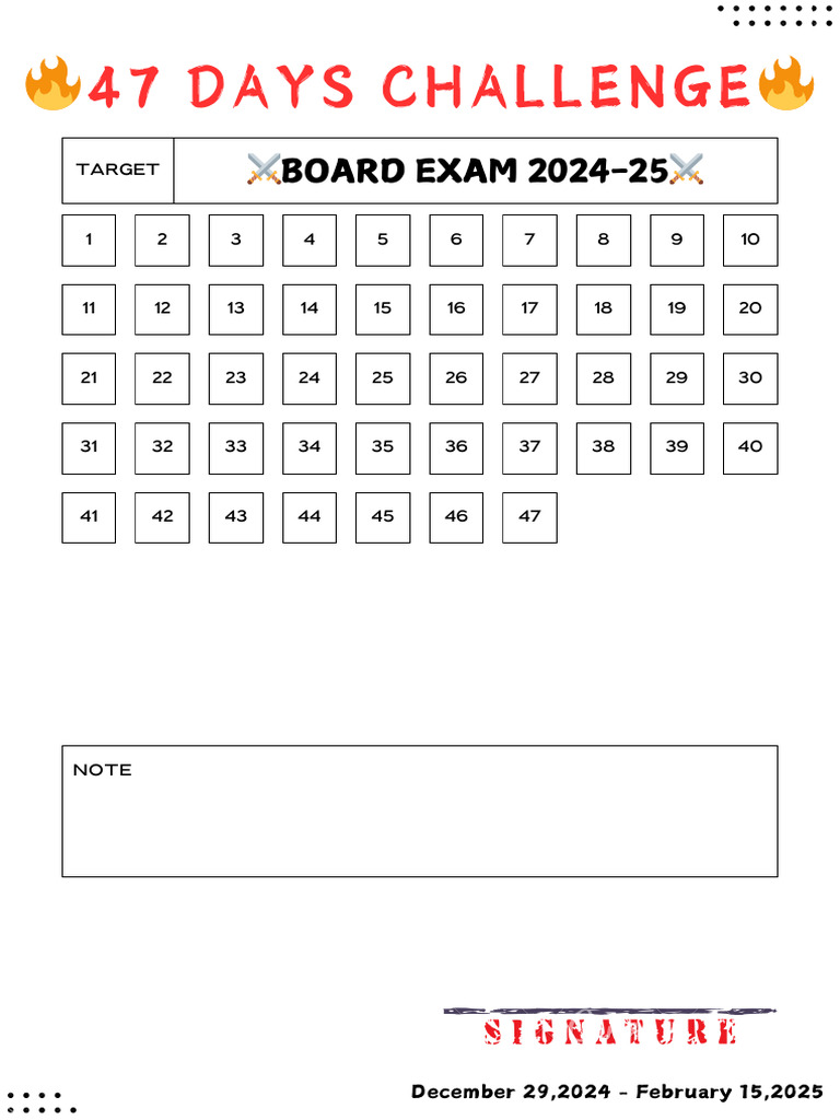 Minimalist White 100 Days Challenge Habit Checklist Planner - 20241230 ...