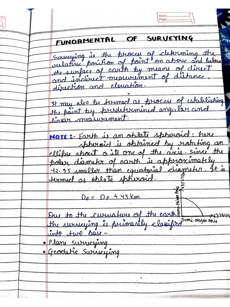 Surveying Notes | PDF